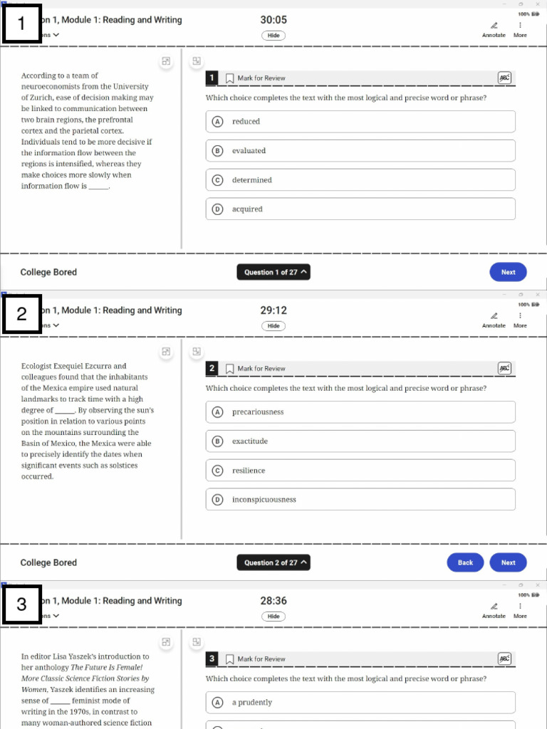 Digital SAT Practice Test 5 R&W | PDF