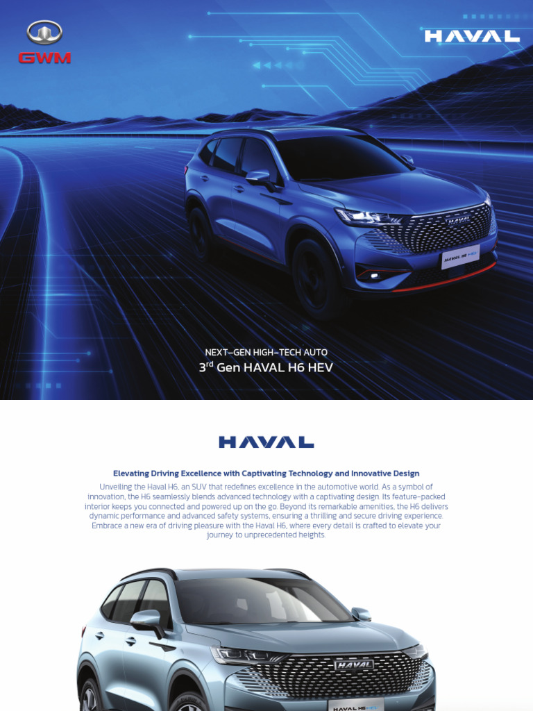 Brochure Haval h6 | PDF | Seat Belt | Airbag