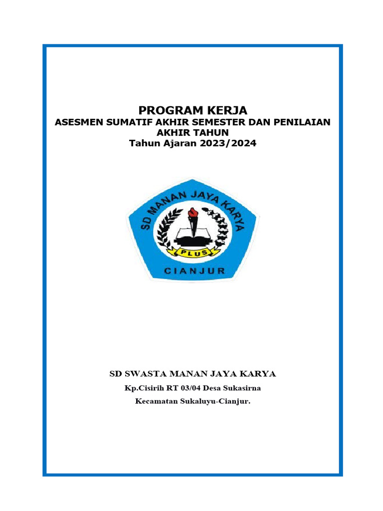 Program Kerja Pat Dan Asas 2024 | PDF | Bisnis