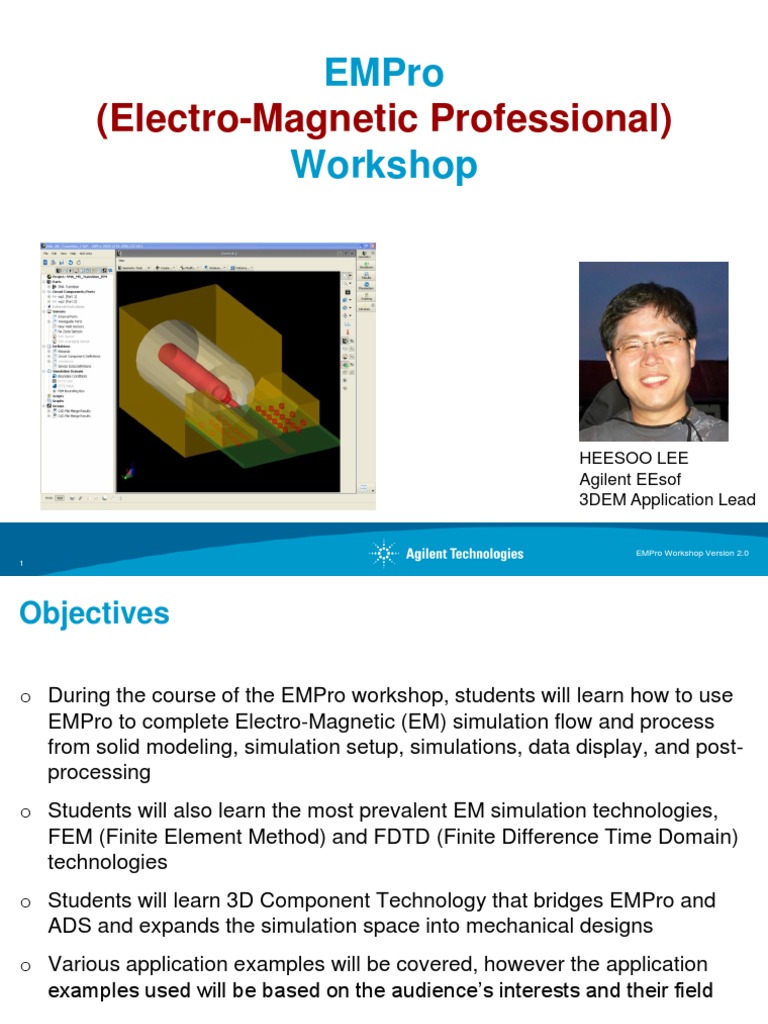 EMPro Workshop - Module1 - Introduction Version 2.0 | PDF | Finite Element Method | Integrated ...