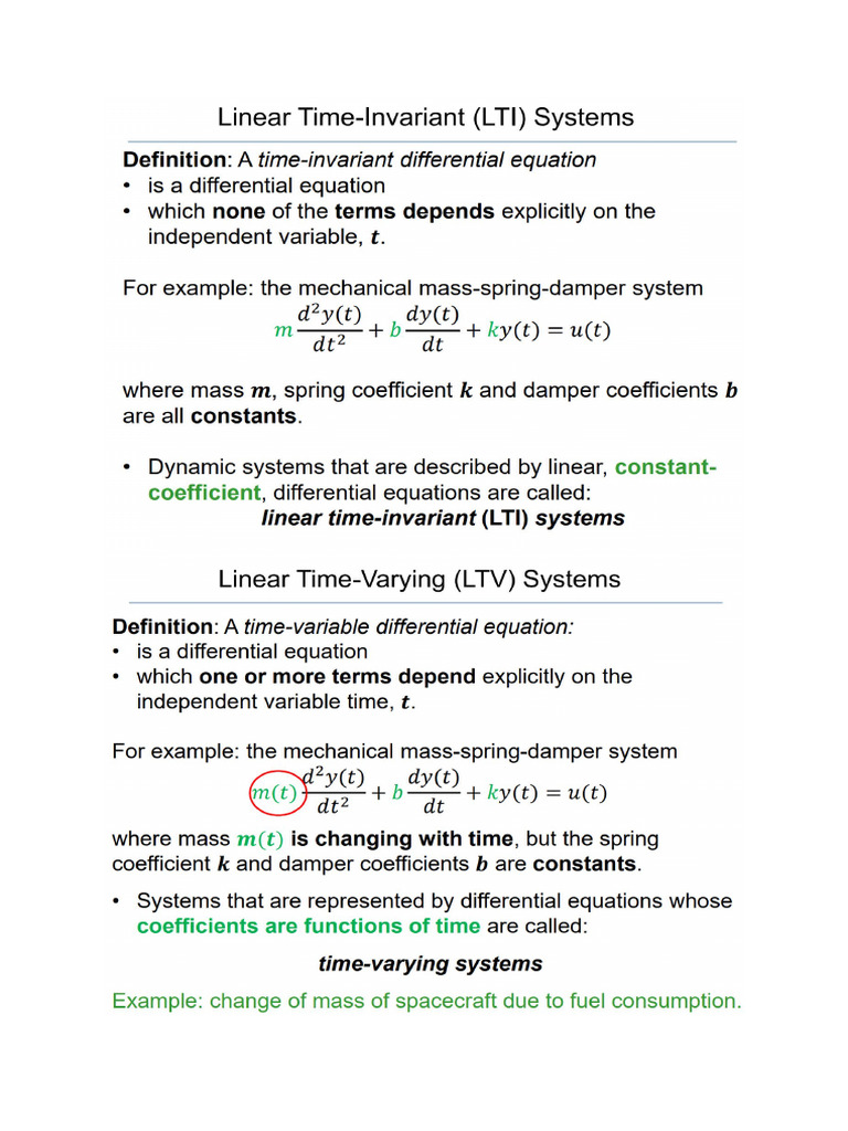 Week 3 Linearisation and Laplace Transformations 1 | PDF