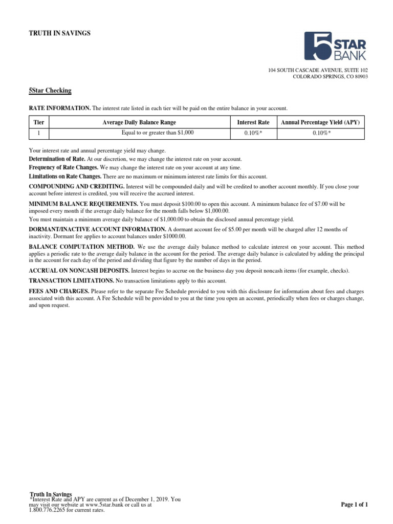 5Star-Checking-Terms-Conditions | Download Free PDF | Interest ...
