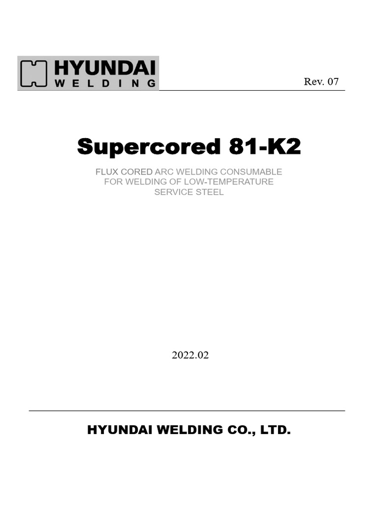 Supercored 81-K2 | Download Free PDF | Welding | Construction