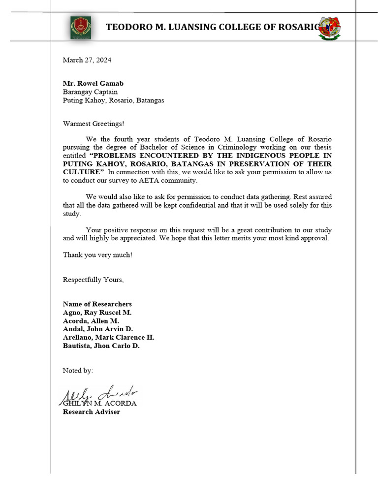 Pilot Testing Letter | PDF | Social Science | Wellness