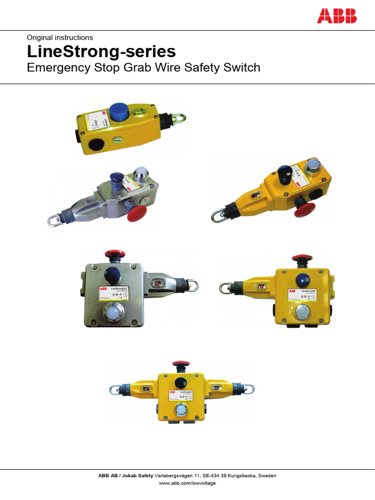Rope Pull Swicht Manual | PDF | Switch | Electrical Connector