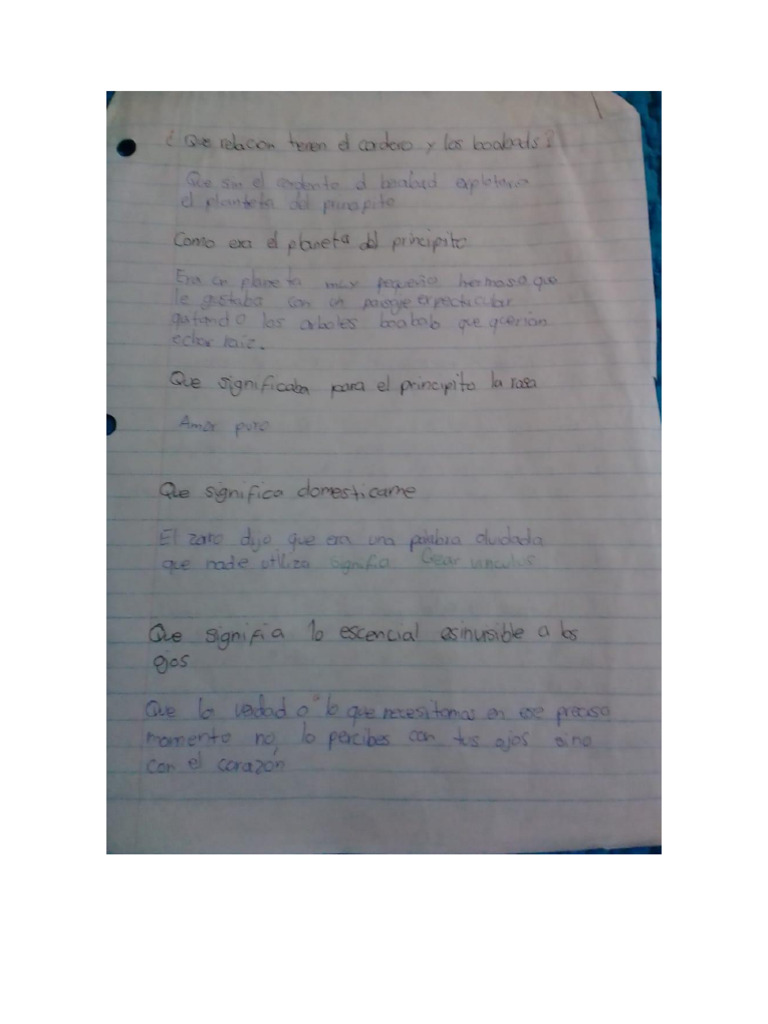 Probación de Lectura de La Obra Literaria ELPRINCIPITO | PDF