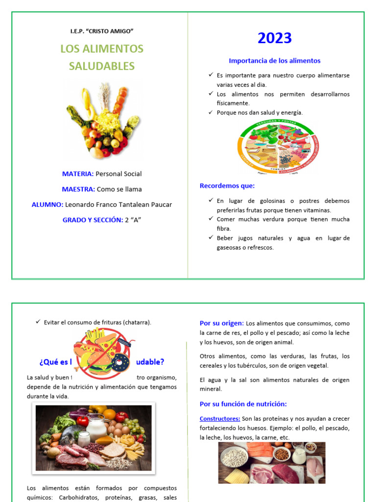 Alimentos Saludables | PDF | Alimentos | Nutrición