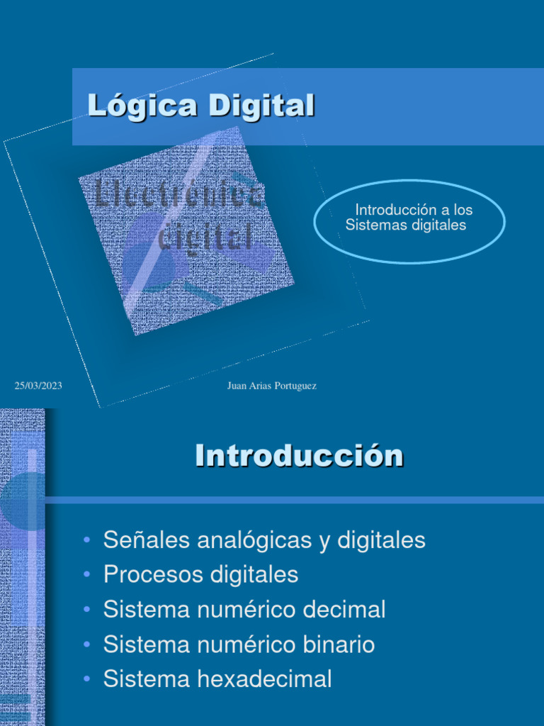 PPT1 Lógica Digital | PDF | Señal analoga | Poco