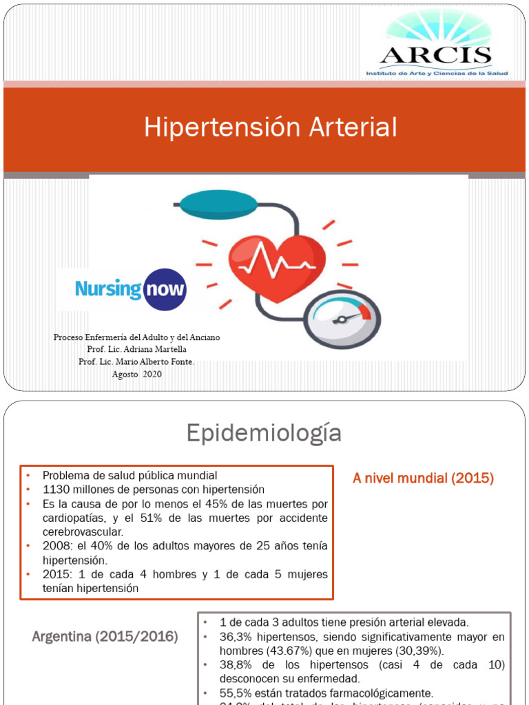 ARCIS 2020 Presentacion PWP Hipertensión Arterial | PDF | Hipertensión | Corazón