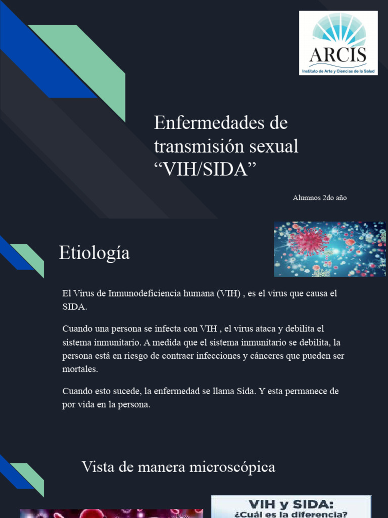 Enfermedades de Transmisión Sexual "VIH - SIDA" | Descargar gratis PDF ...