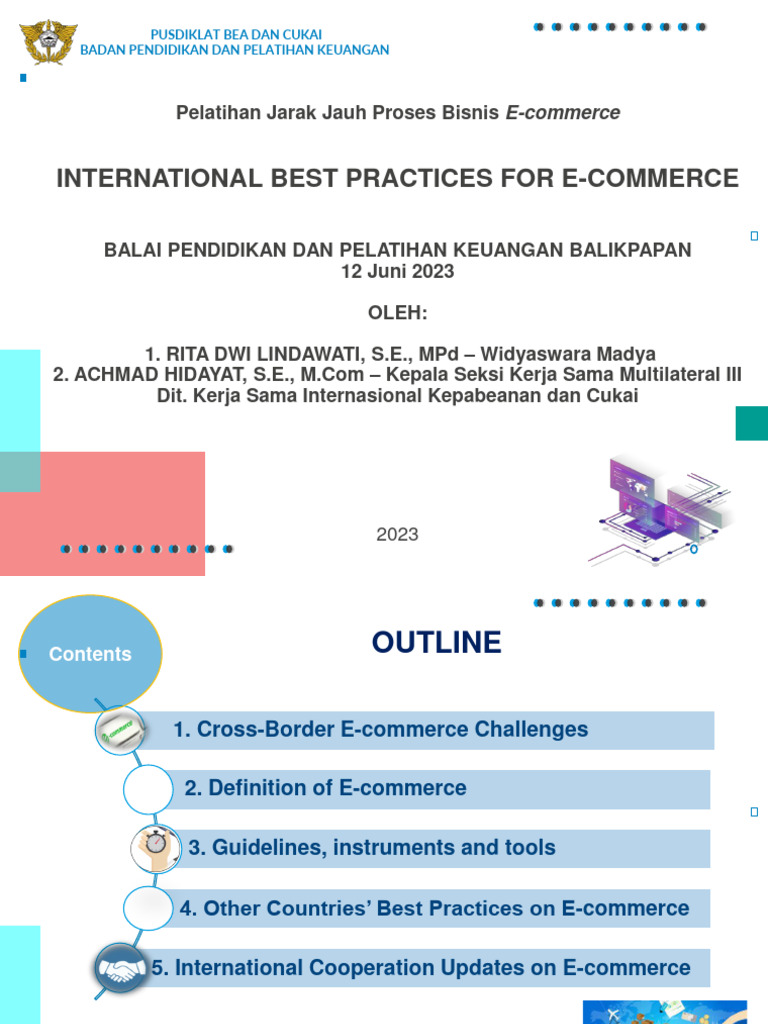 2.1. BPPK BPN - Guidelines Instruments and Best Practices On Cross Border E Commerce - 120623 | PDF