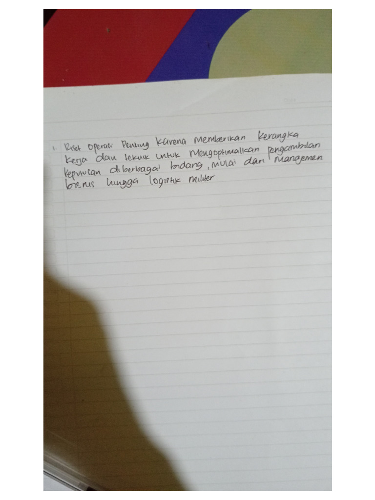 Rizki Putra TI D NIM2203010108 Riset Operasi | PDF