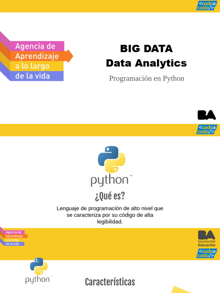 CaC Big Data - 01 Python - Clase 1 | PDF | Python (lenguaje de ... CaC Big Data - 01 Python - Clase 1 | PDF | Python (lenguaje de ...