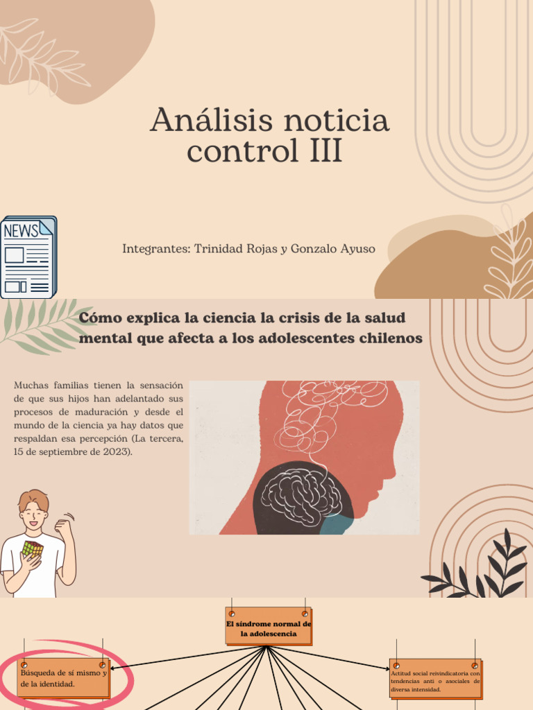 Presentacion Control III Infancia y Adolescencia | PDF | Adolescencia | Mente