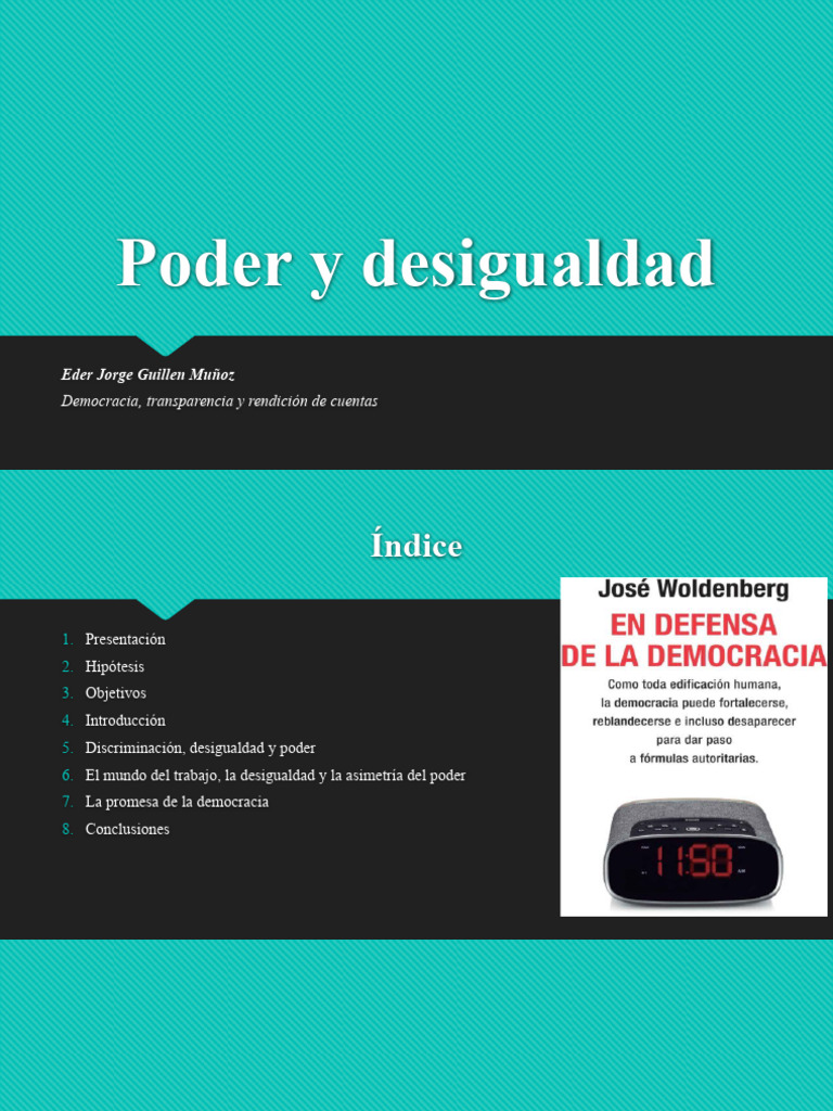 GUILLEN MUÑOZ EDER JORGE. en Defensa de La Democracia-Woldenberg | PDF | Democracia | Ideologías ...