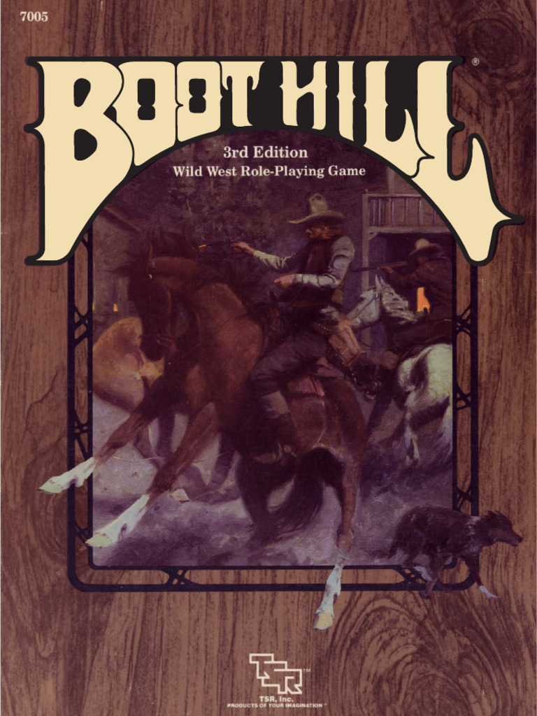 Boot Hill - Rules - 3e | PDF | Tsr, Inc. | Wild West Shows
