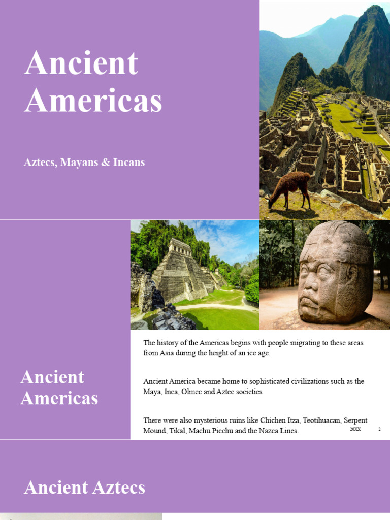 Ancient Americas | PDF | Inca Empire | Maya Civilization