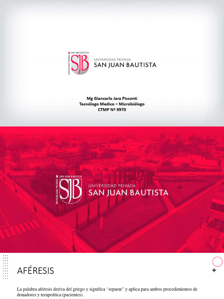 Procedimiento de Aferesis | PDF | Sangre | Tejido (biología)