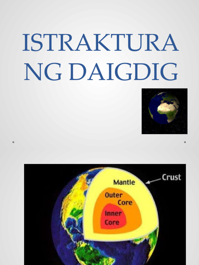 Istraktura NG Daigdig | PDF