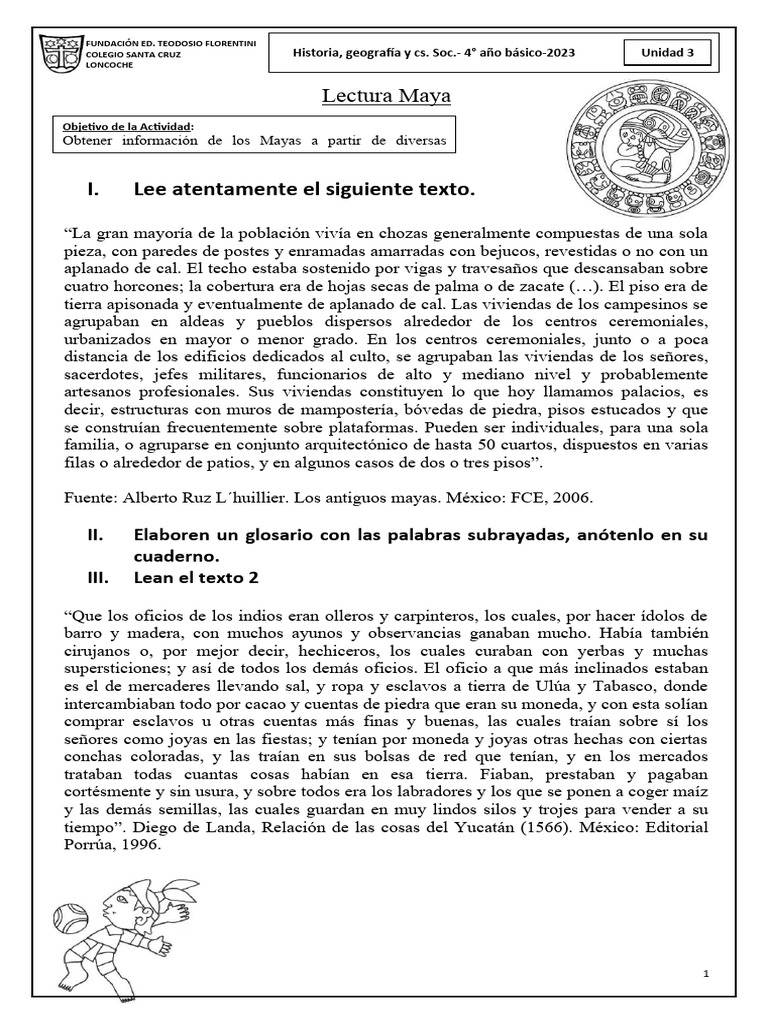 Lectura Maya | PDF | Civilización maya