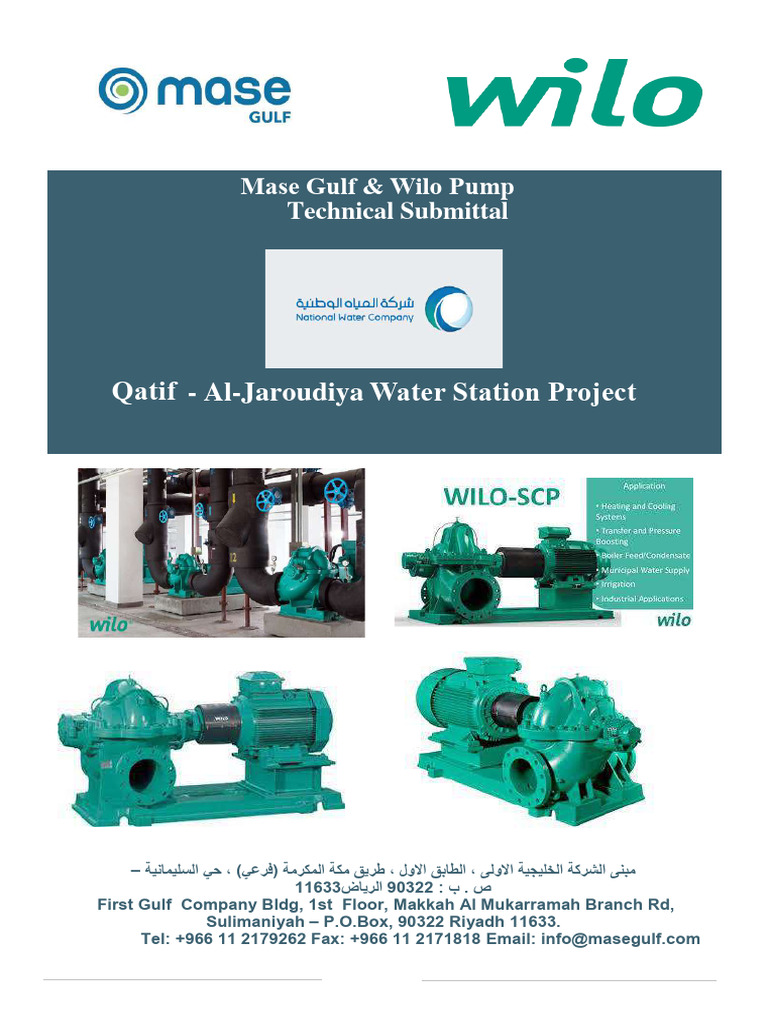 Wilo Pump Solutions for Qatif Project | PDF | Duct (Flow) | Building ...