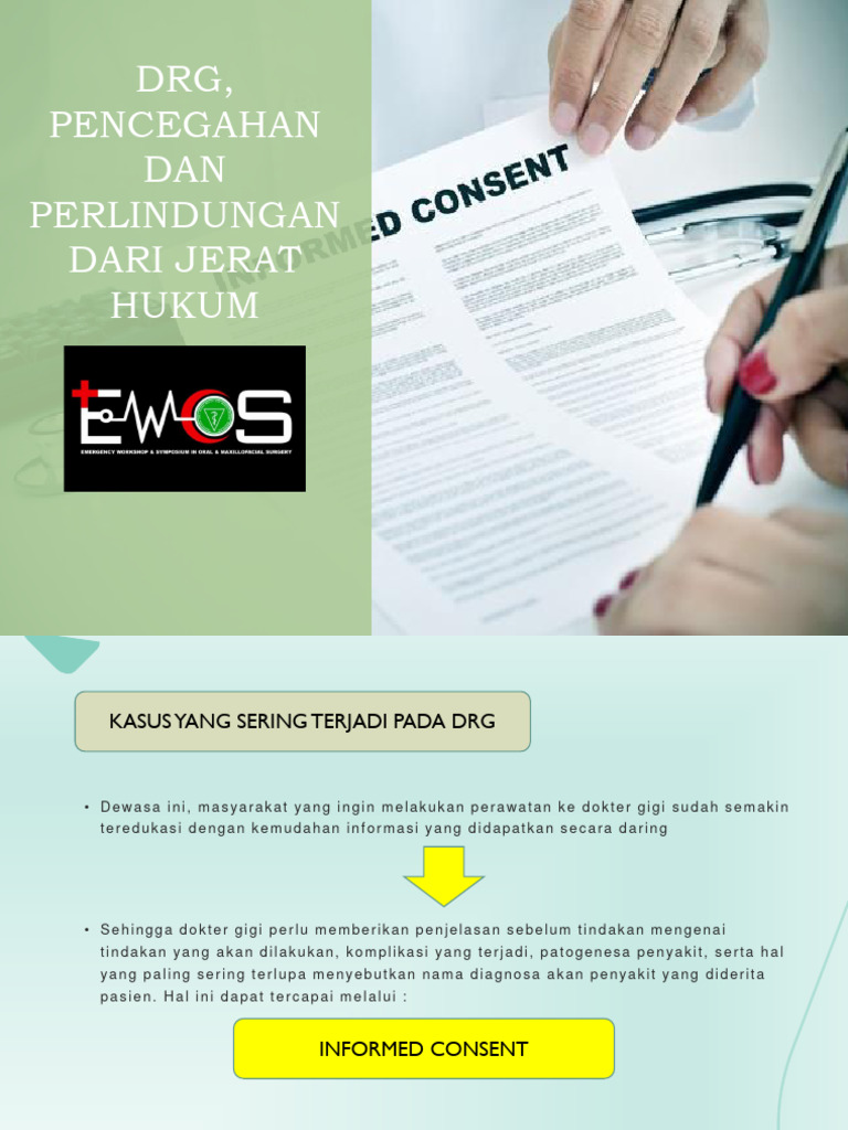 Urgensi Komunikasi Dan Informed Consent Tertulis Pada Semua Jenis Tindakan Dokter Gigi | PDF