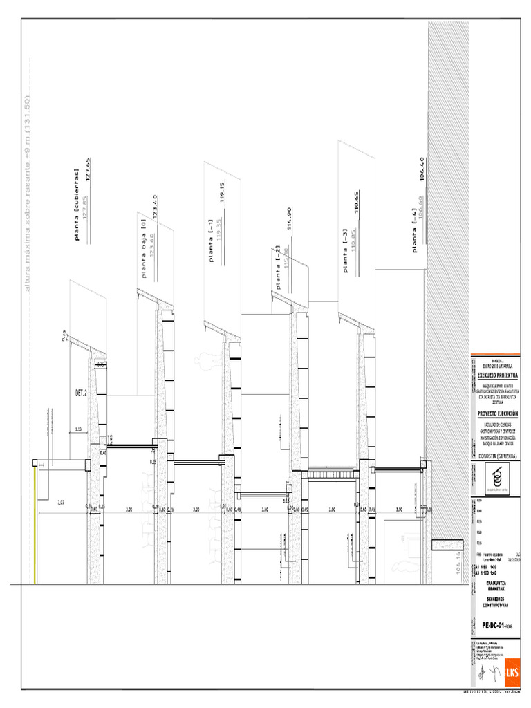 0011 Pe Dc 01 Seccion Constructiva | PDF