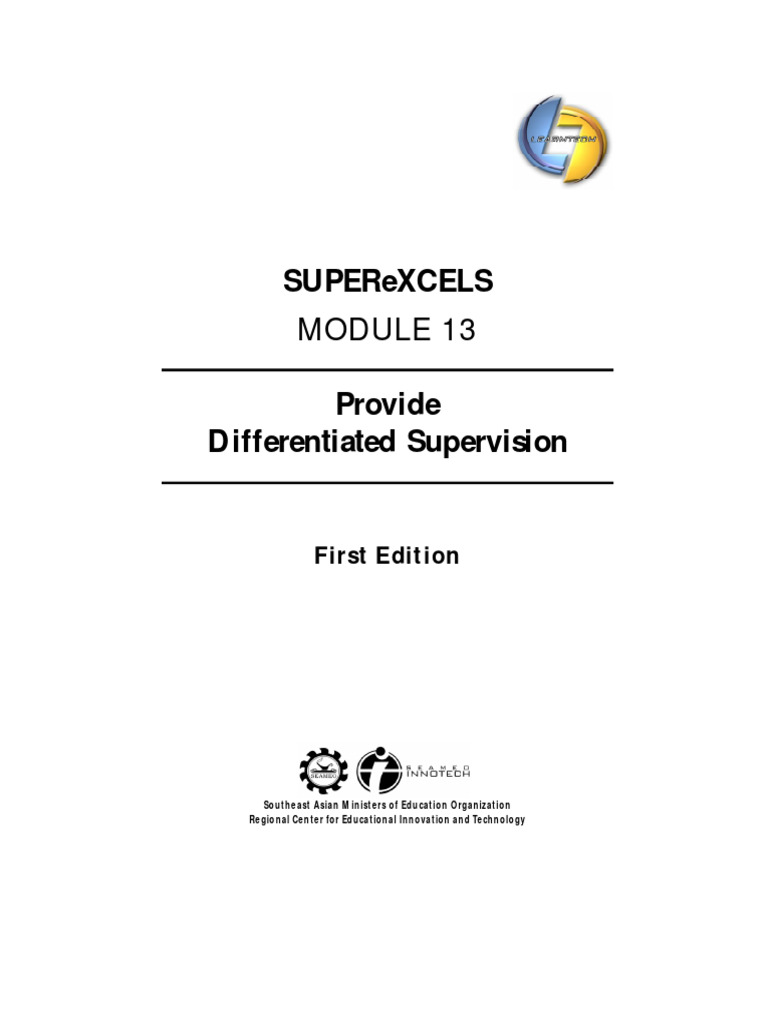 SUPEReXCELS Module 13 | PDF | Teachers | Cognition