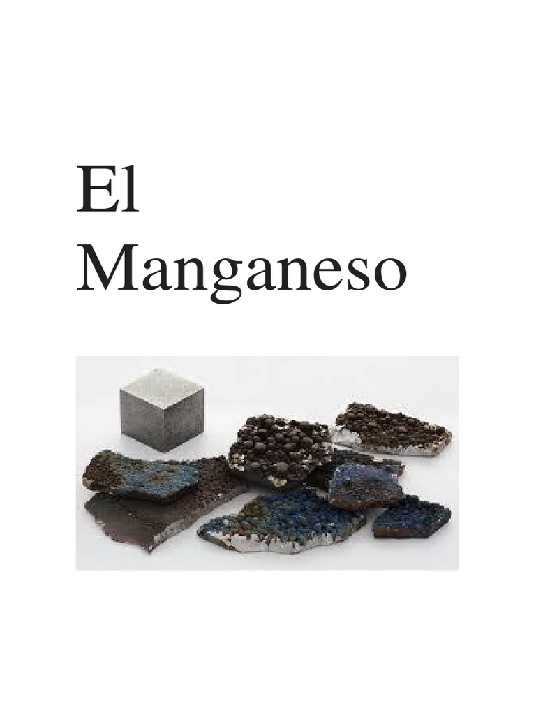 Manganeso: Propiedades y Usos Industriales | PDF | Manganeso | Rieles