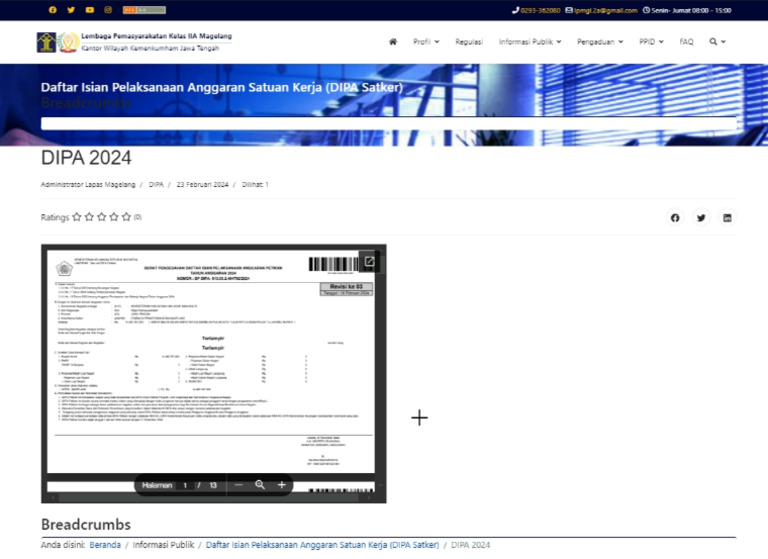 Publikasi DIPA 2024 | PDF