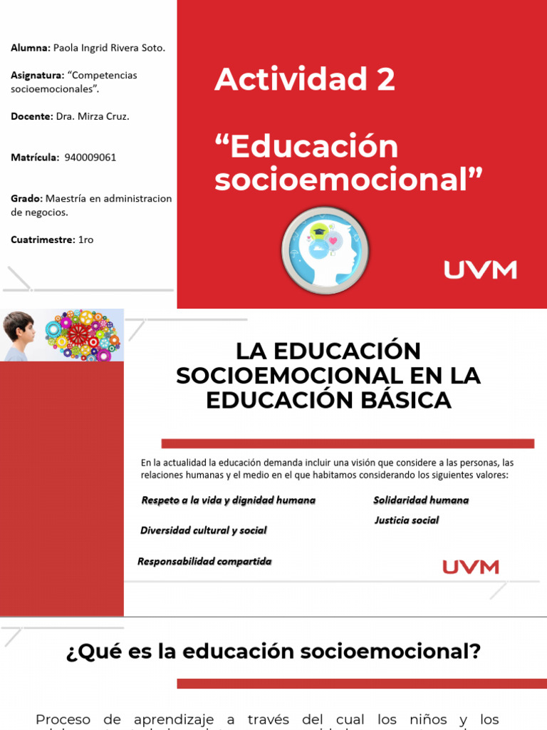 Actividad 2. Educación socioemocional | Descargar gratis PDF ...