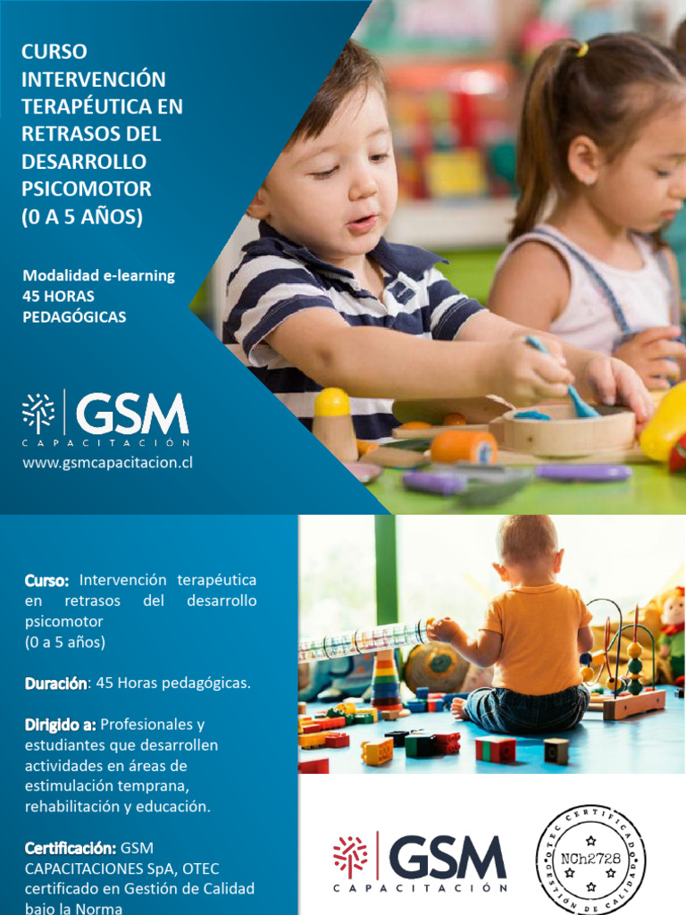 Curso e-learning: Intervención en RDSM | PDF | Educación de la primera ...