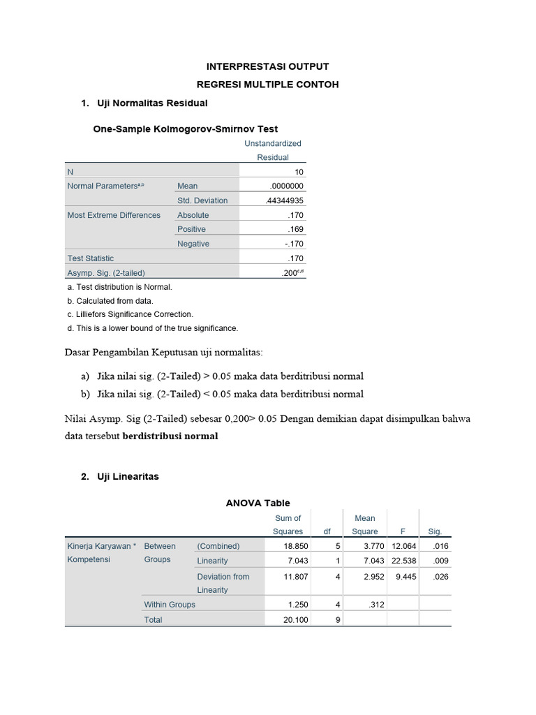 Reg Multiple Contoh | PDF