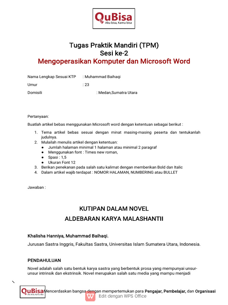 Carryover - TPM Sesi 2 | PDF