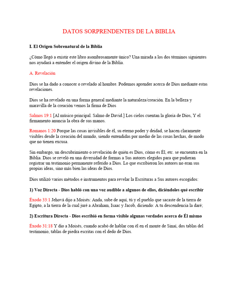 Datos Sorprendentes de La Biblia | PDF | Daniel (figura bíblica) | Biblia