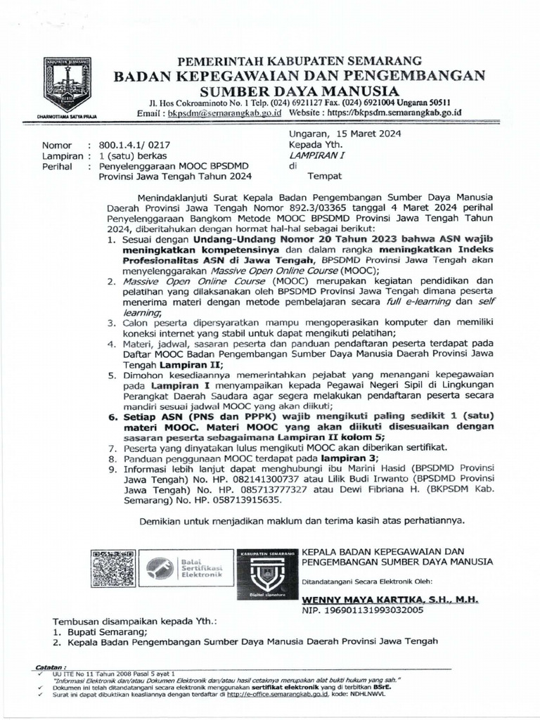 MOOC BPSDMD 2024 | PDF