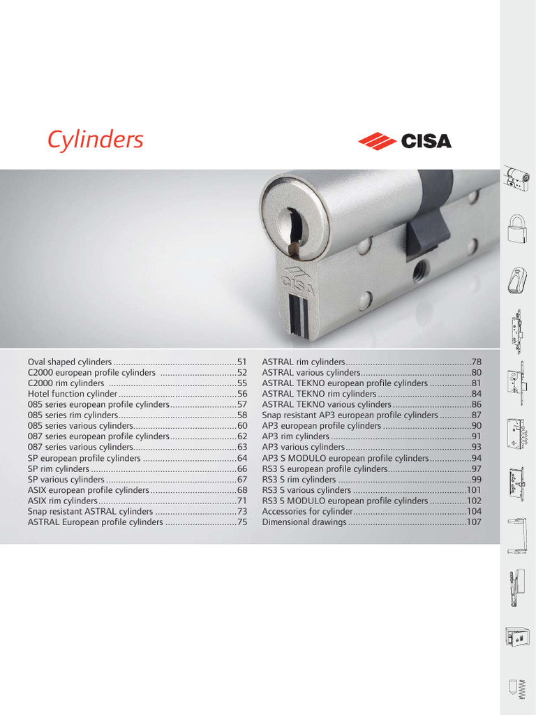 CISA Cylinders | PDF