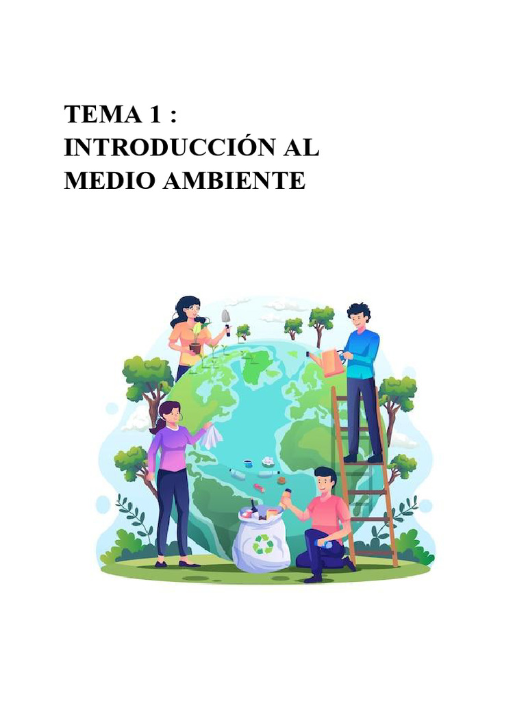 TEMA 1 - INTRODUCCIÓN AL MEDIO AMBIENTE | PDF | Contaminación | Entorno ...