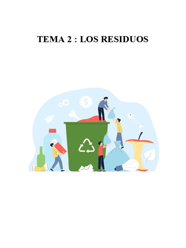 Tema 2 - Los Residuos | PDF | Reciclaje | Residuos