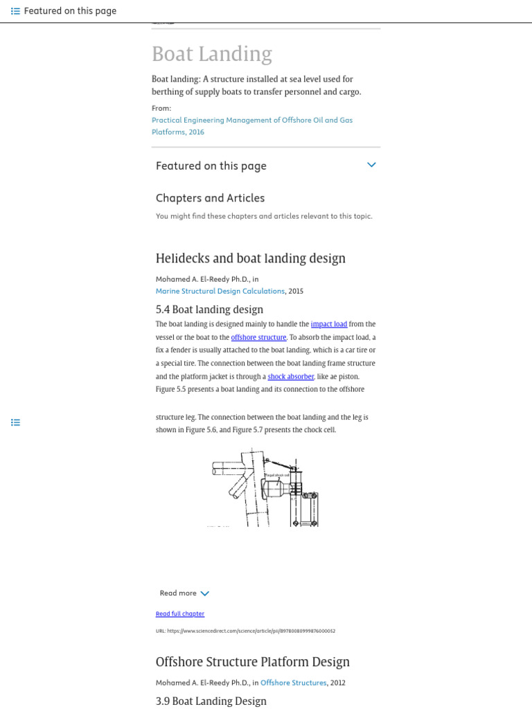 Boat Landing - An Overview - ScienceDirect Topics | PDF | Force | Boats