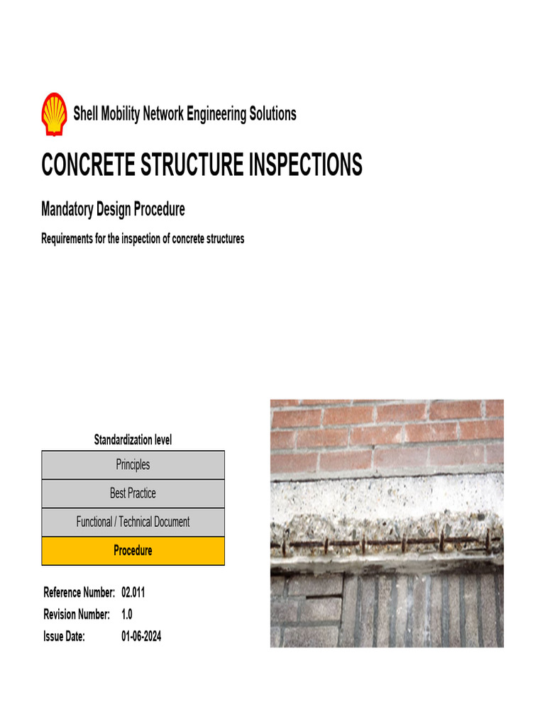 Concrete Structure Inspections: Shell Mobility Network Engineering ...