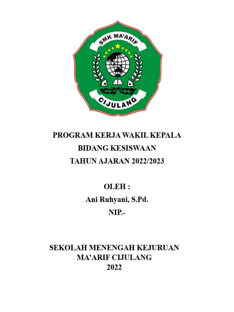 Fix Pisan Proker Kesiswaan | PDF