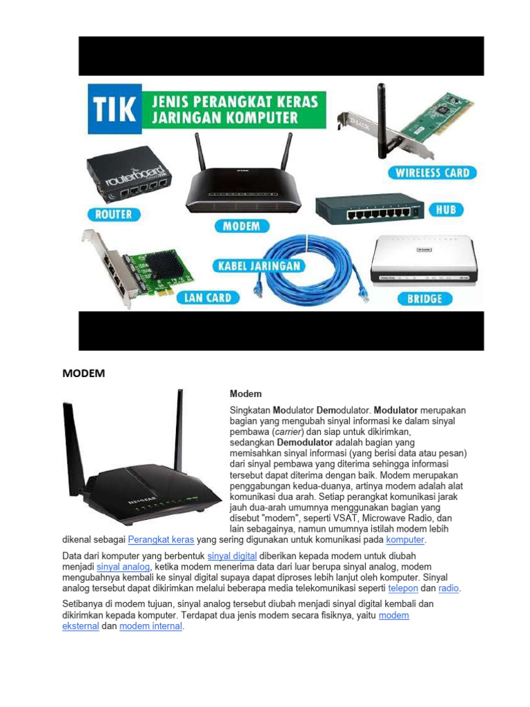 Peralatan Jaringan | PDF