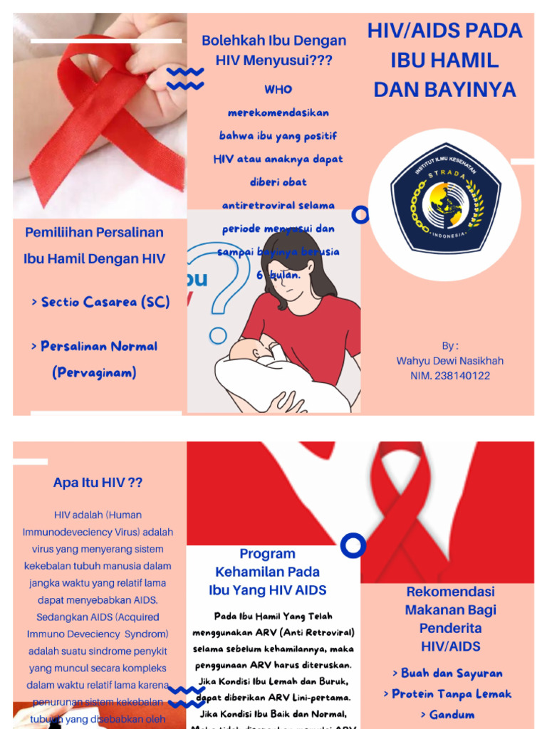 Leaflet Bumil DG Hiv | PDF
