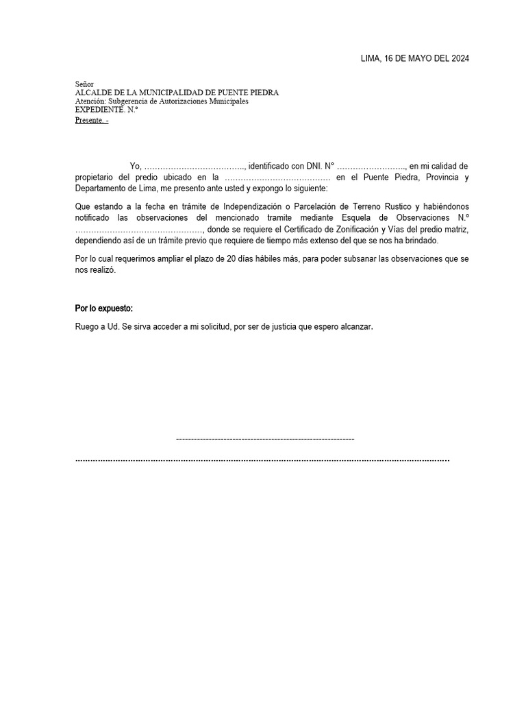 Anexar PLAZO EJEMPLO | PDF | Derecho