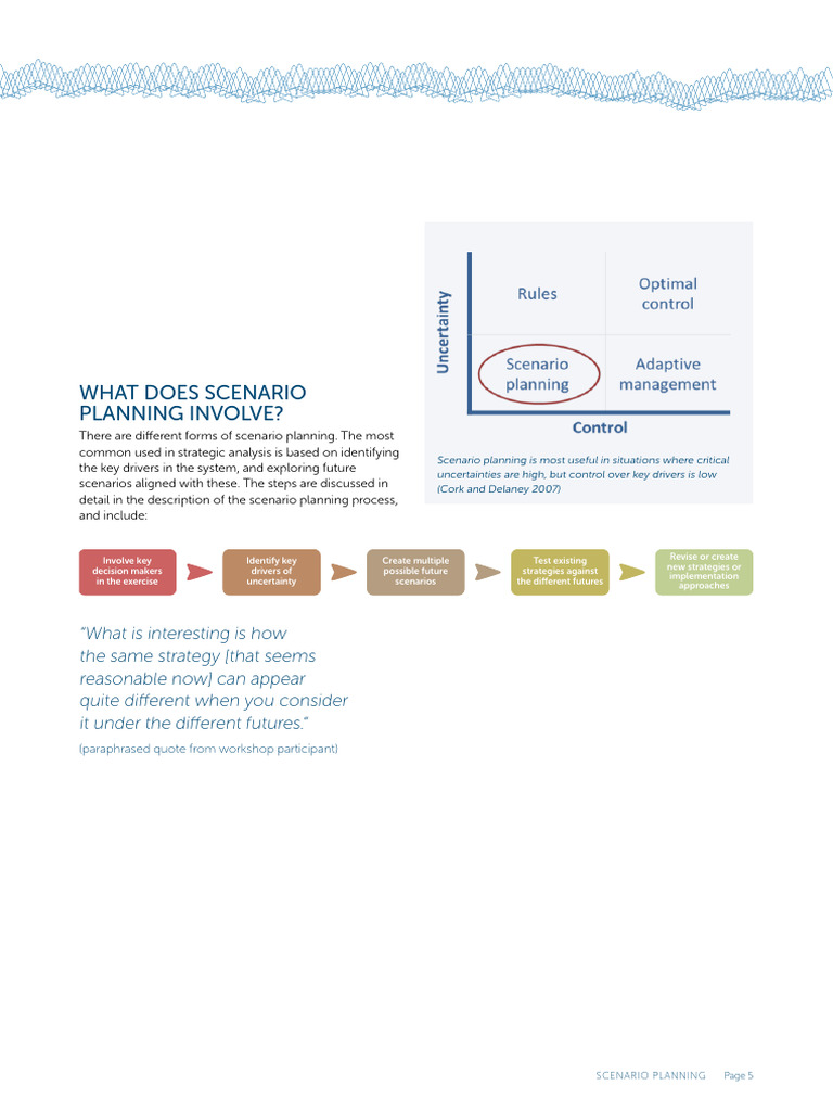 Natural Resources Scenario Planning Part-5-6 | PDF | Scenario Planning ...