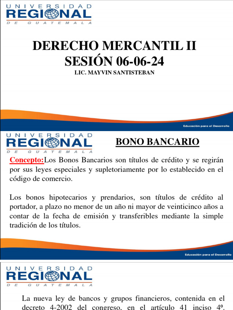 Sesion 06-06-24 Derecho Mercantil | PDF | Bancos | Economias