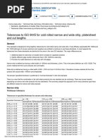 EN 10131 Cold Rolled Steel Tolerances | PDF | Engineering Tolerance ...