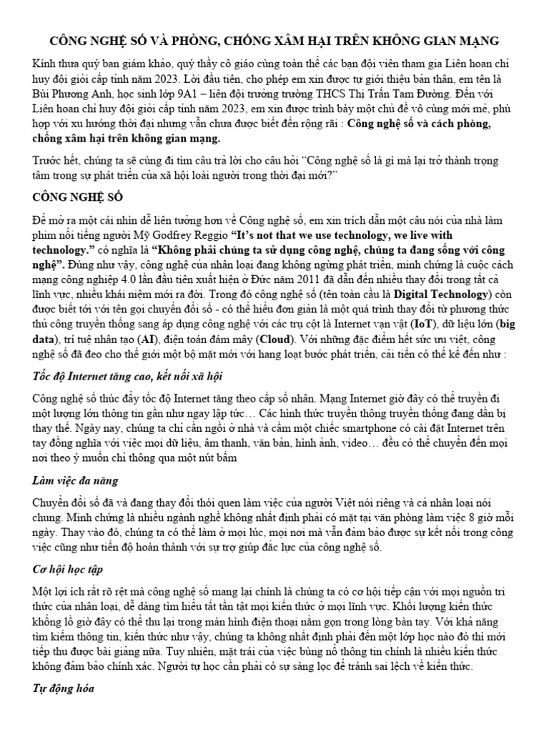 Digital Technology Word | PDF