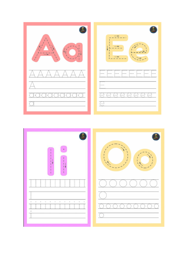 Trazos Vocales Imprenta | PDF